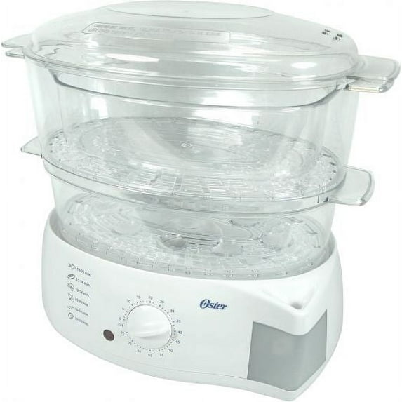 Oster 5711 Mechanical 6-Quart Instant Food Steamer & Cooker White ...