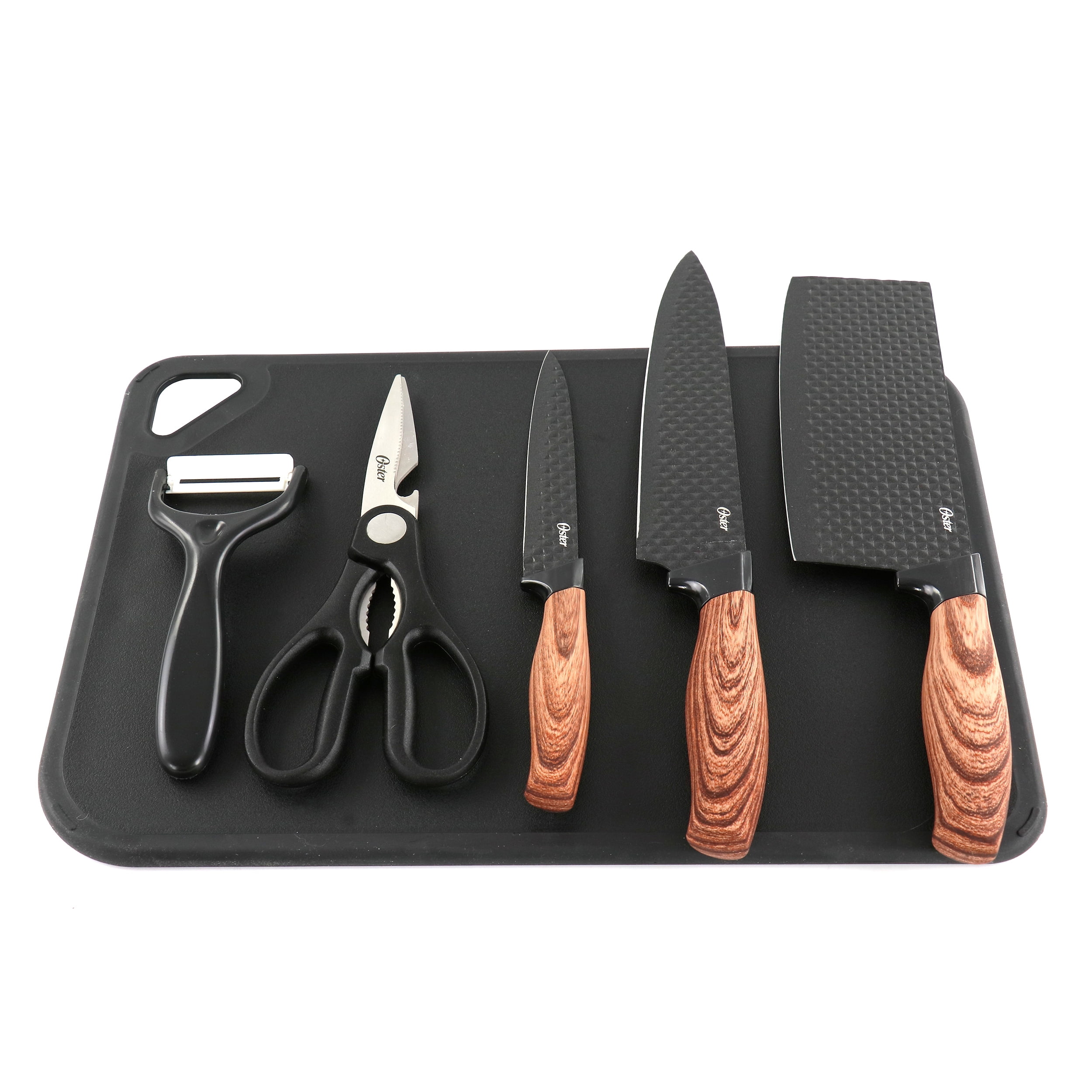 Oster 6 Piece Black Stainless Steel Cutlery Set - Walmart.com