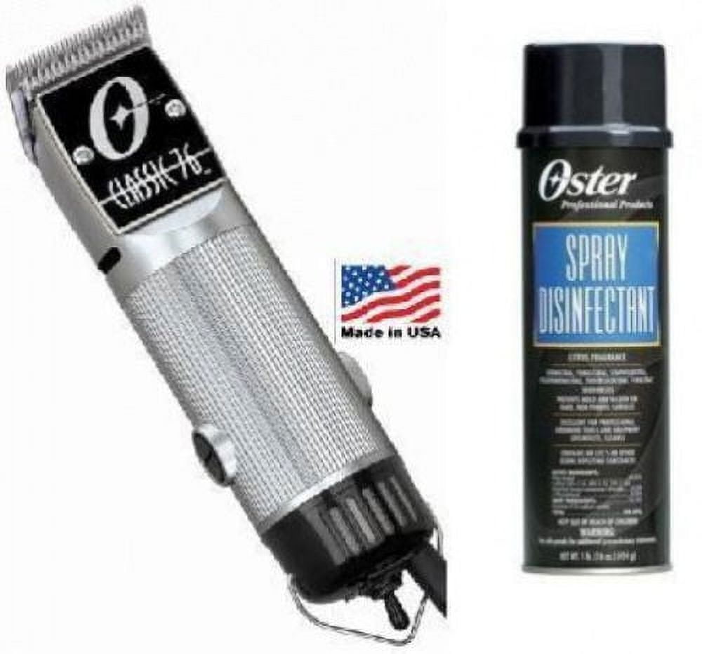 Oster 76 Silver Hair Trimming Clipper with Cooling Mechanism + 16 oz ...