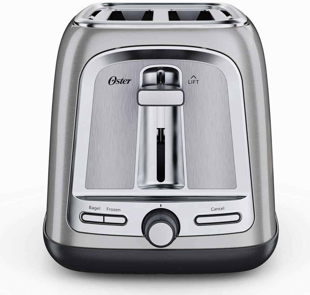Oster Advanced Toast 2-Slice Toaster Stainless Steel for Bagels & All ...