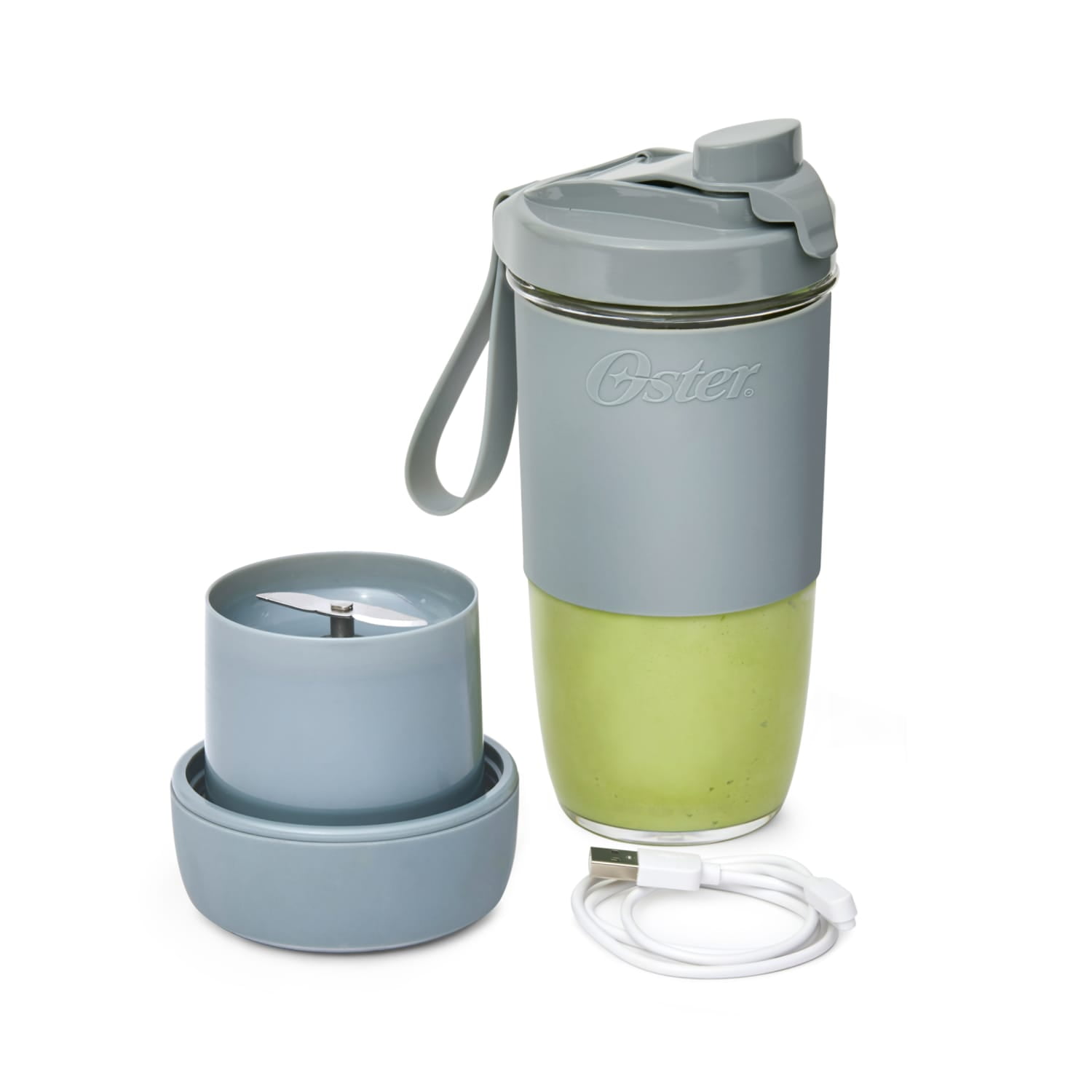 Oster Blend Active Portable Blender with Drinking Lid, Gray - Walmart.com
