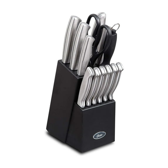 Oster Baldwyn 14 Piece Stainless Steel Cutting Kitchen Knife Cutlery ...