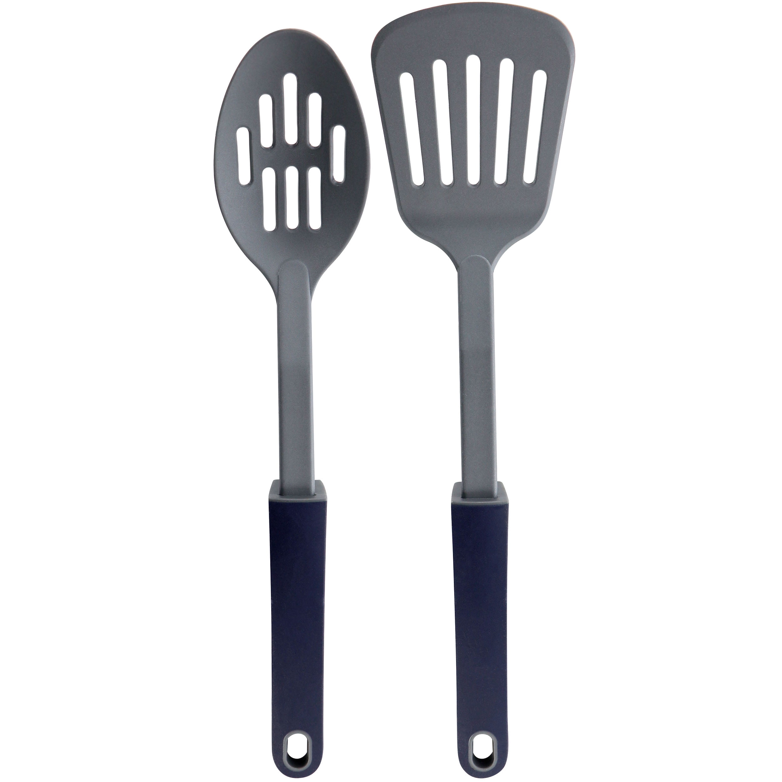 Oster Bluemarine 2 Piece Slotted Turner and Spoon Utensil Set in Navy ...