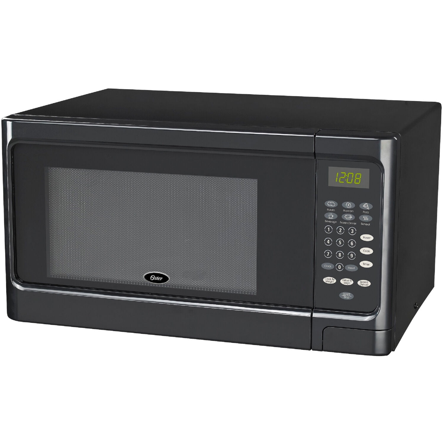 Oster Mid-Size 1.1-Cu. Ft. 1000W Countertop Microwave Oven with Push ...