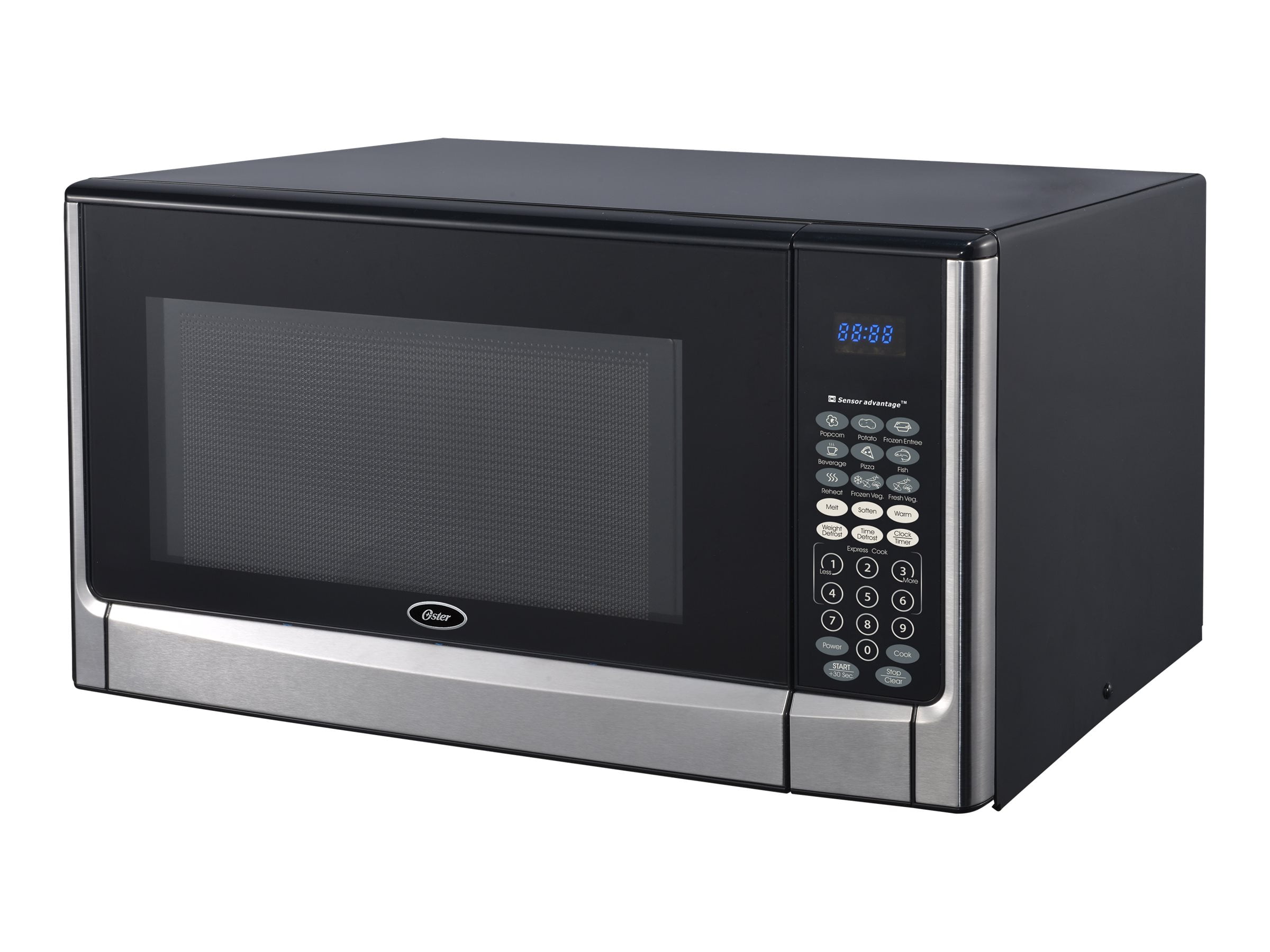 Oster OGYZ1604VS 1.6 Cubic Foot 1100 Watt Microwave Oven with Inverter ...