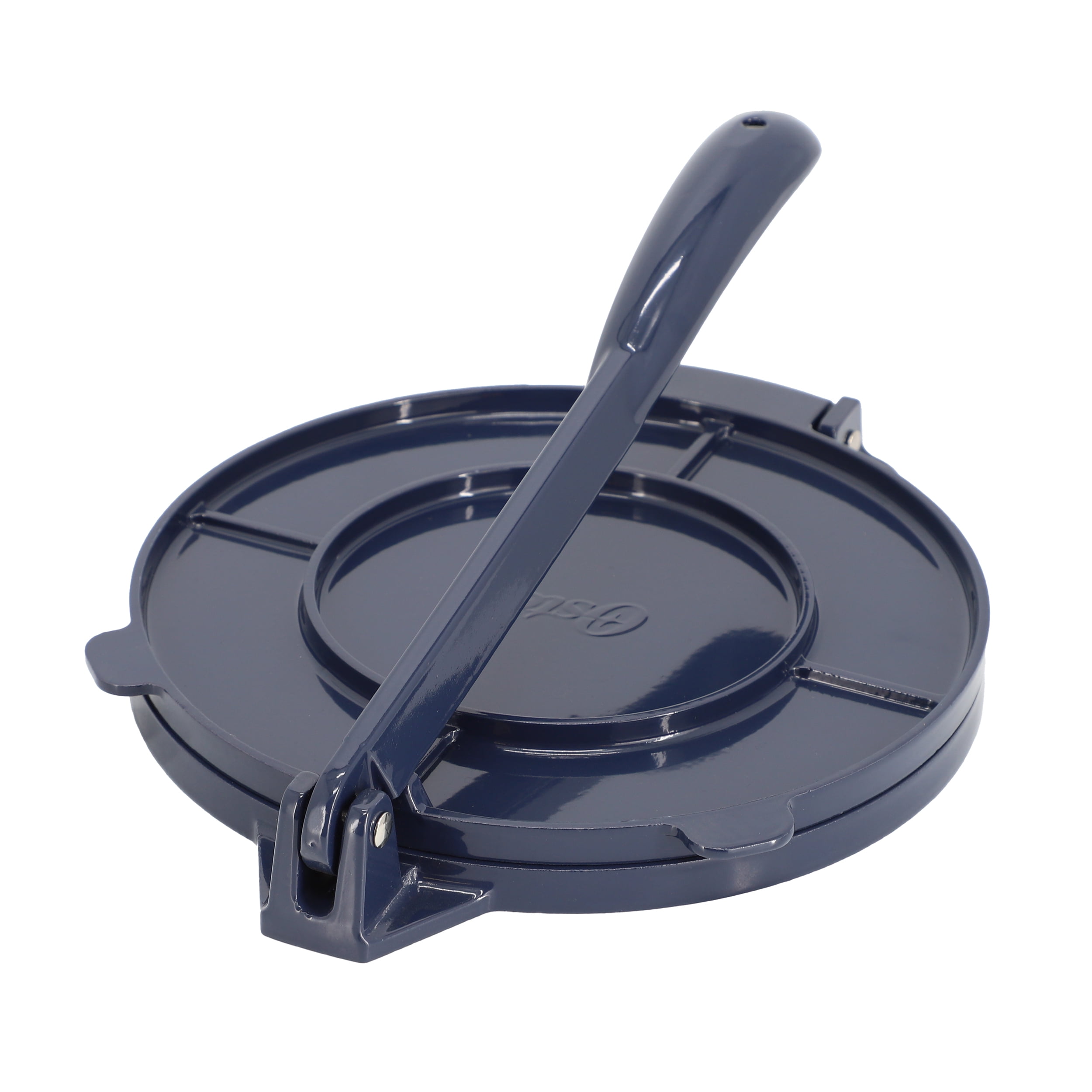 Oster Ravello 8 Inch Cast Aluminum Round Tortilla Press in Blue ...