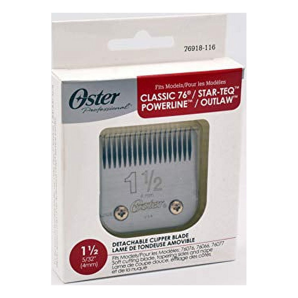 Oster Professional Detachable Clipper Replacement Blade, Size 1-1/2, 5/ ...