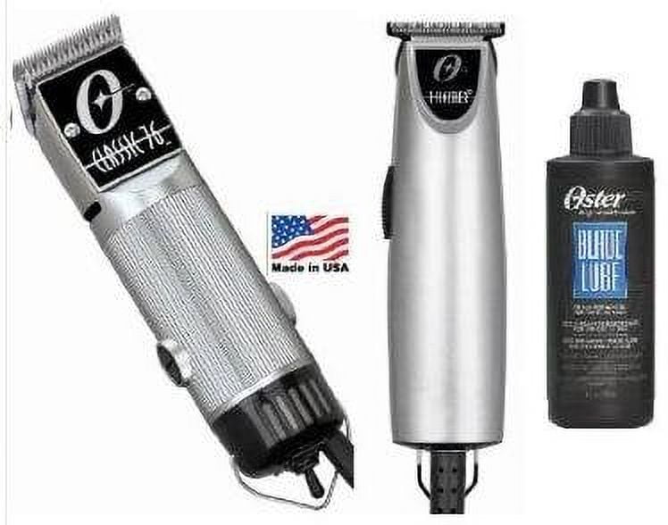 Oster Siver 76 + T Finisher Silver + 4 oz lubricating oil - Walmart.com