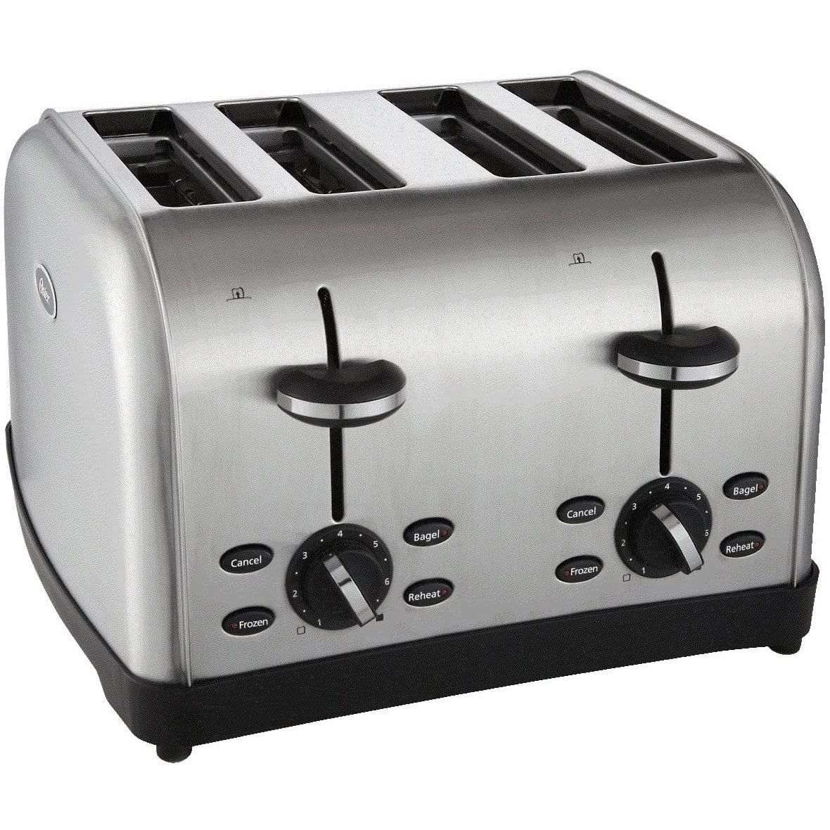 Oster 4-Slice Toaster with Wide Slots and Retractable Cord, Stainless ...
