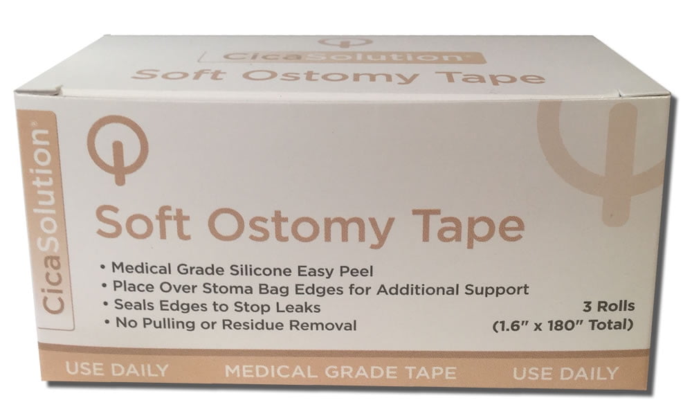 Ostomy Adhesive Strips - Soft Silicone Gel Strips covers hard edges to ...