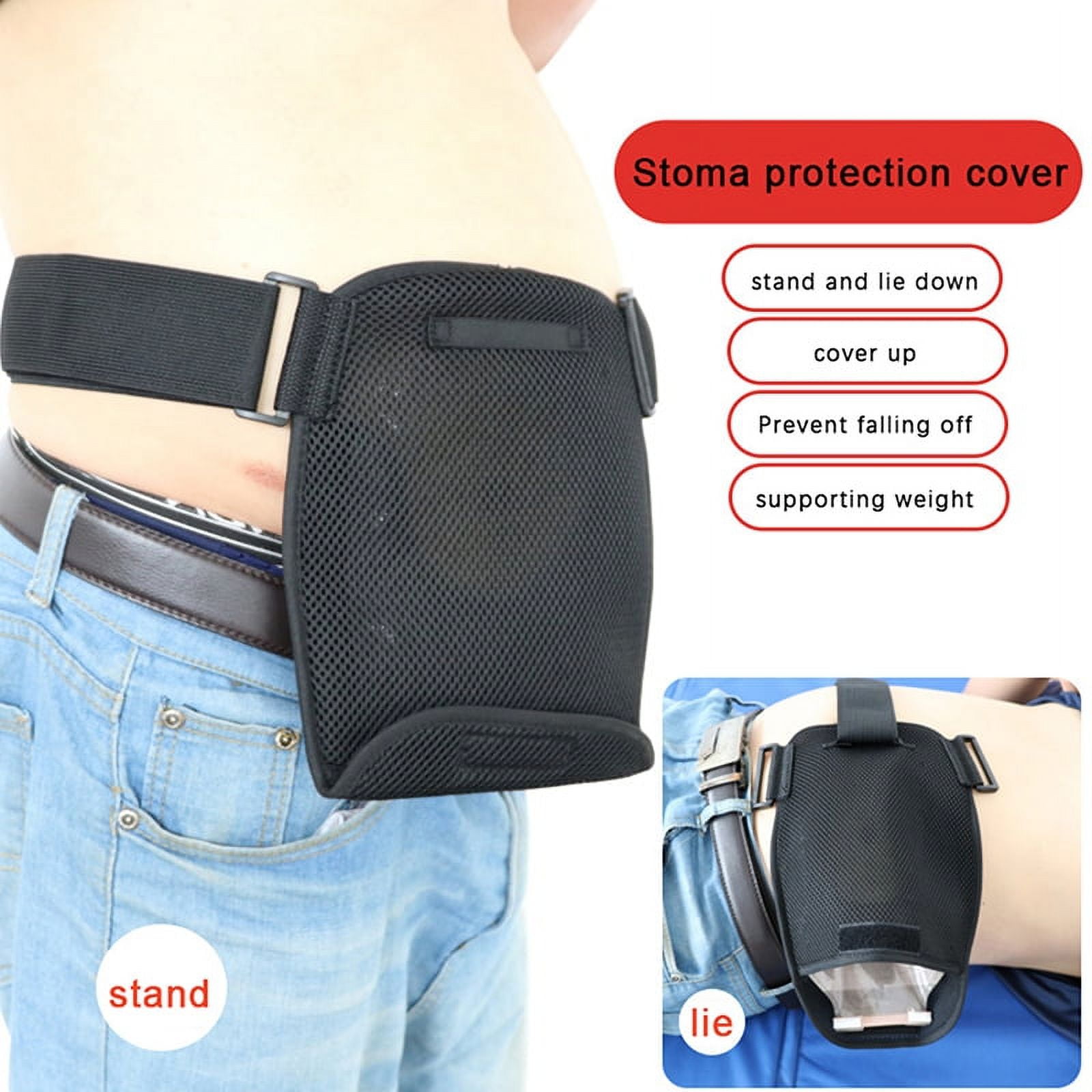 Ostomy Bag Belt Waist Fixed Strap Fistula Drainage Bag Protective Cover ...