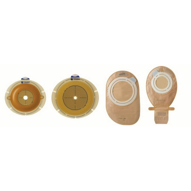 Ostomy Barrier Sensura Flex Pre-Cut, Flexible Double Layer Adhesive 2 ...