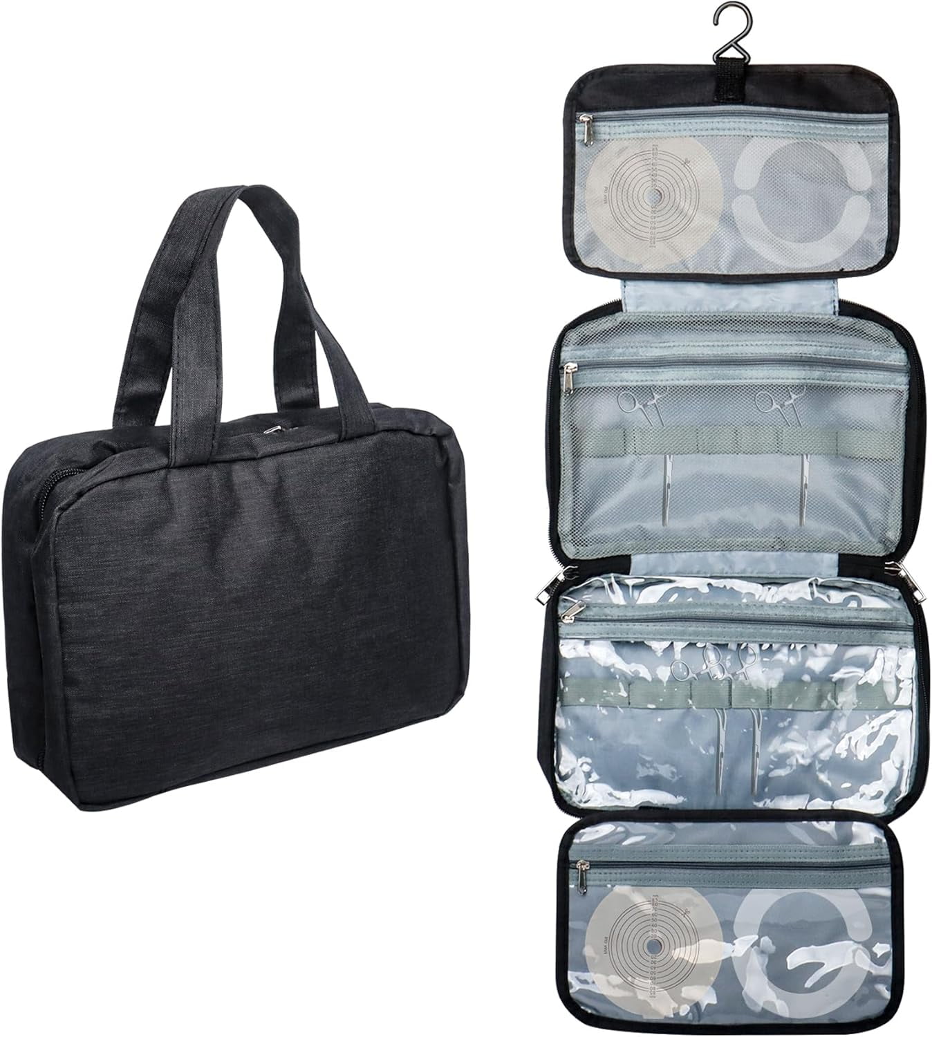 Ostomy Colostomy Travel Bag, Hanging Ostomy Supplies Bags for Ostomy ...