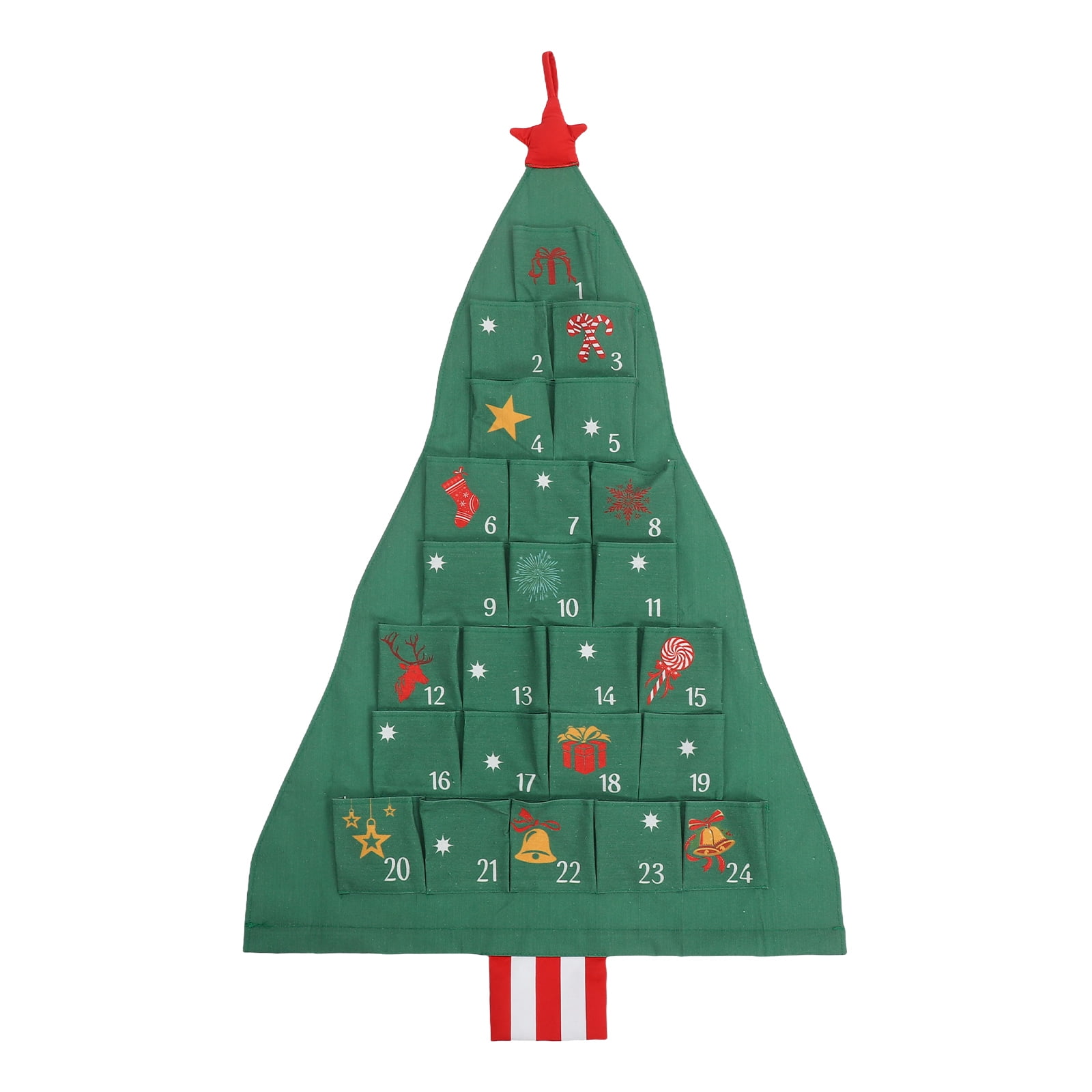 Raindrops 1Set Cotton Linen Hanging Advent Calendar Xmas Countdown ...