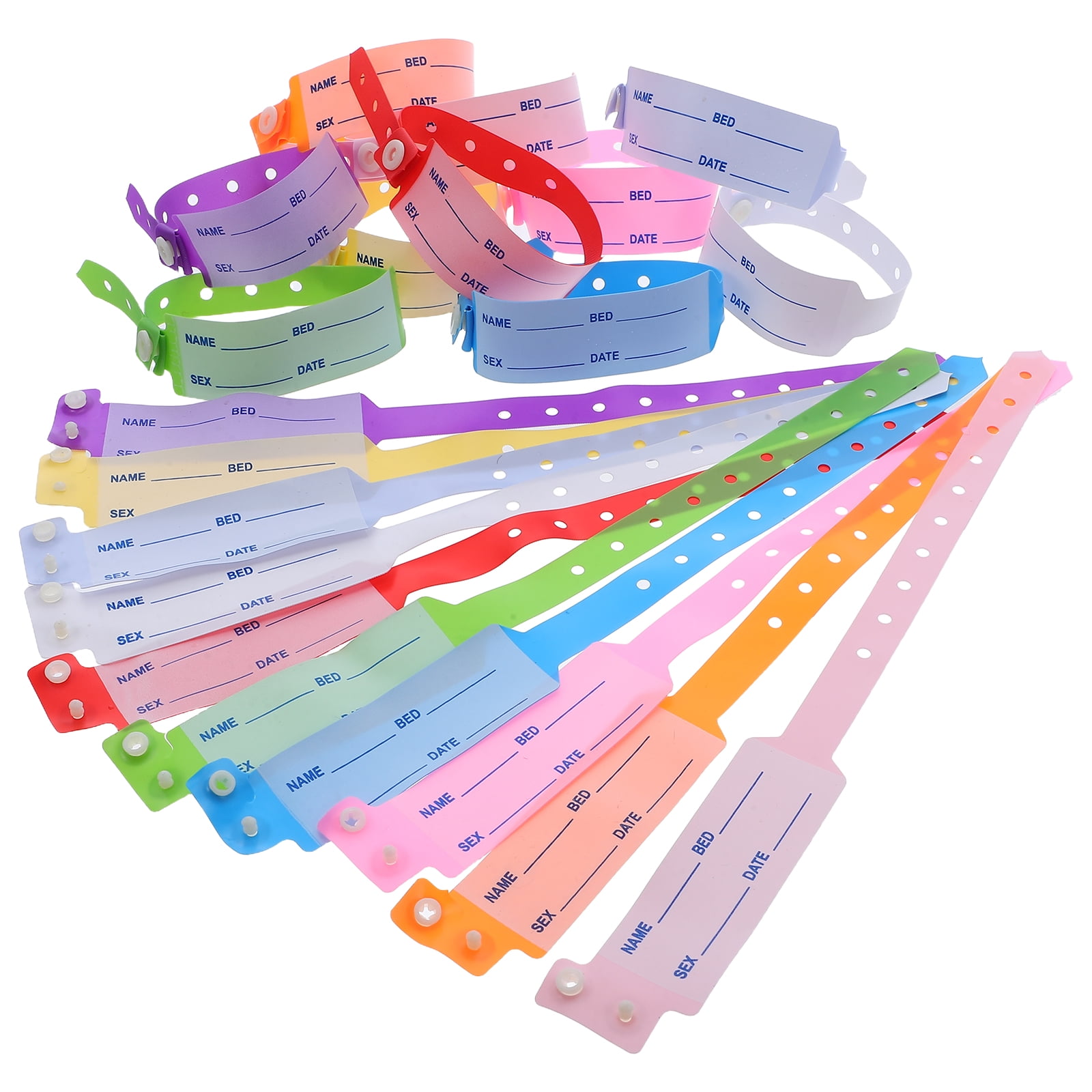 Ostracsh 100pcs Medical Wristband Identification Bracelet For Hospital ...