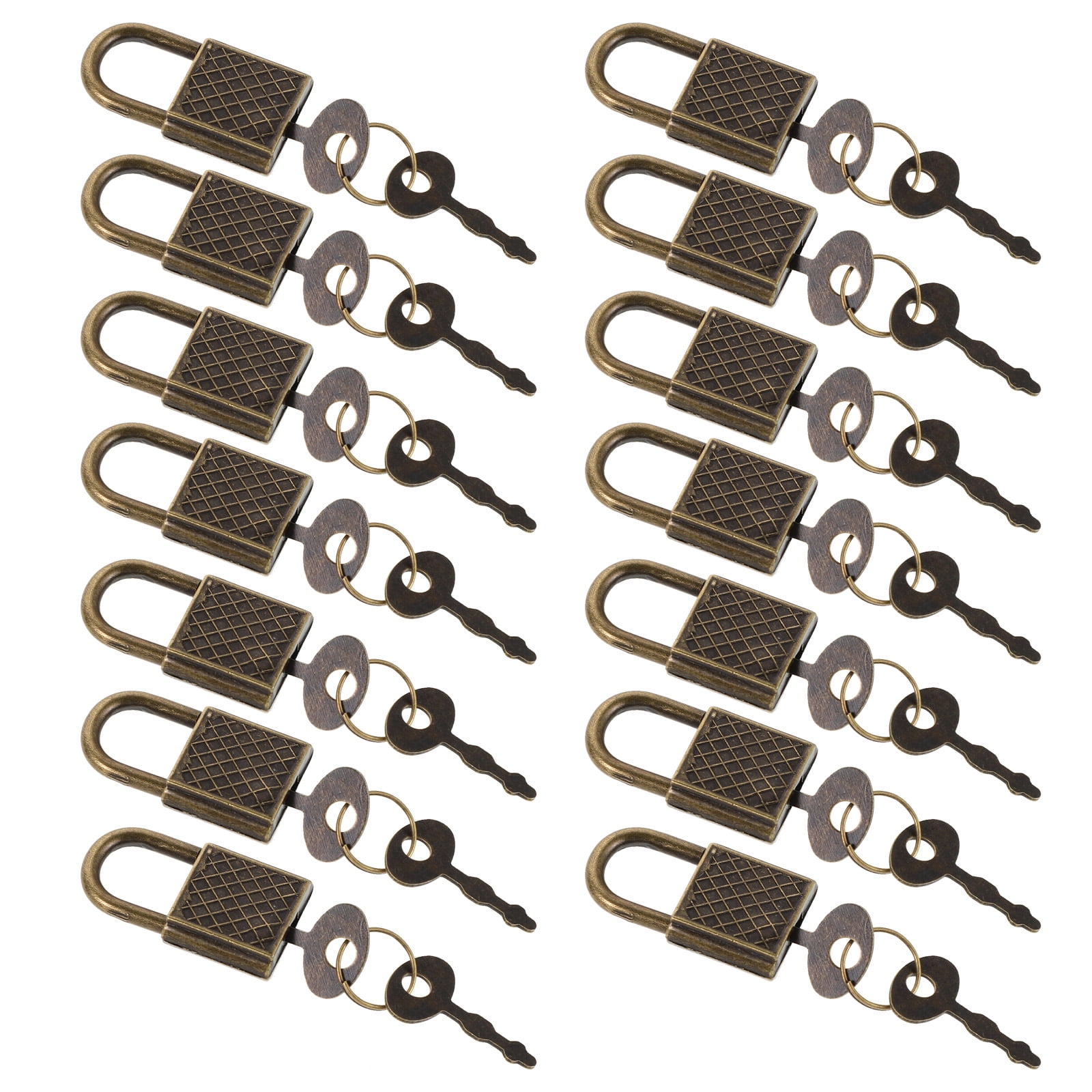 Raindrops 20Pcs Vintage Zinc Alloy Padlock with Key Navy Blue ...