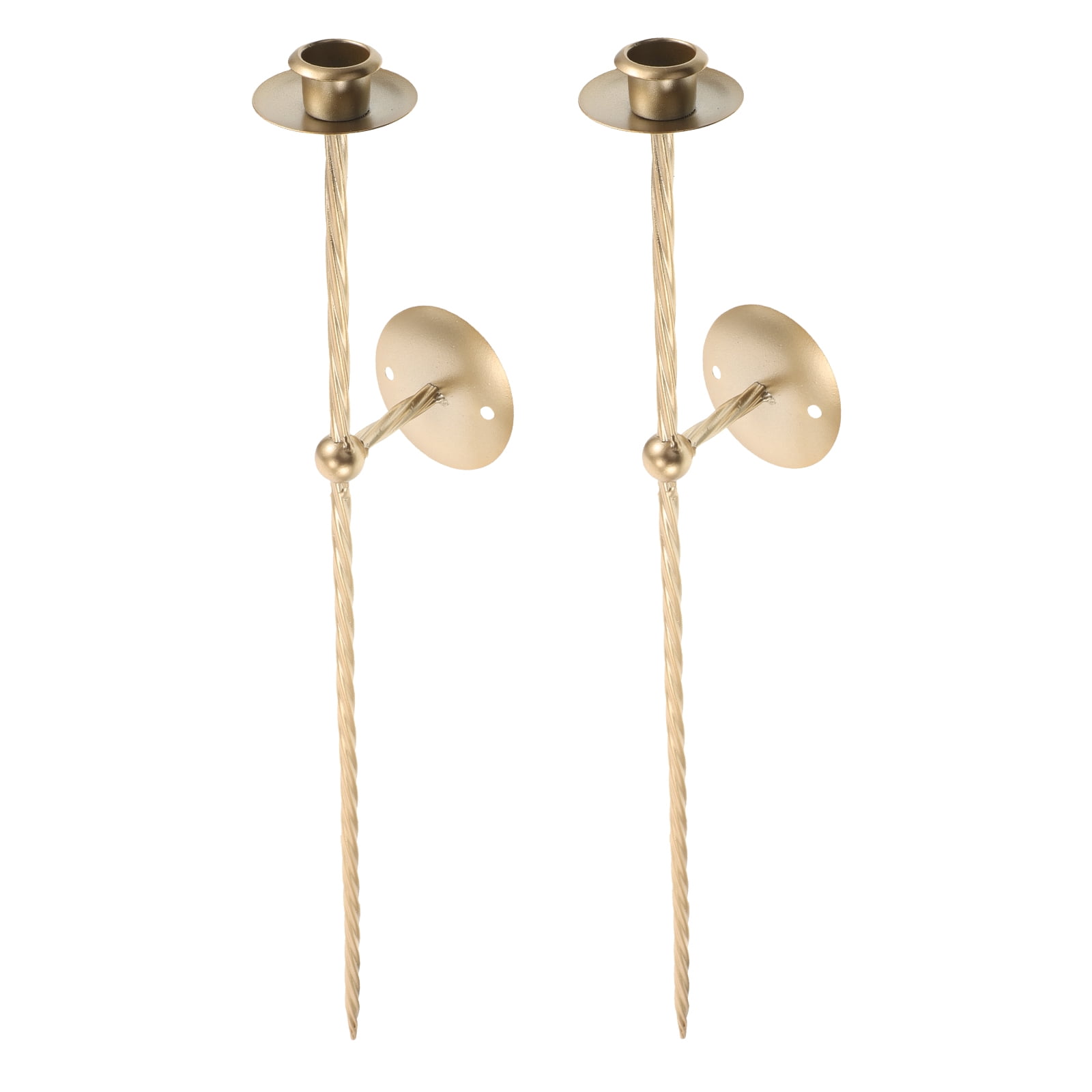 Raindrops Elegant Golden Metal Wall Candle Sconces Wrought Iron for ...