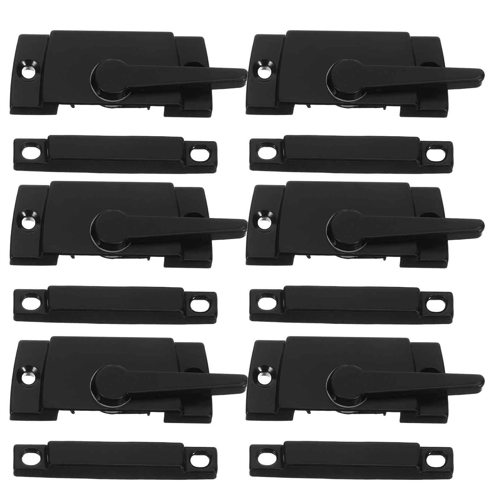 Ostracsh 6 Sets Window Sash Lock: Black Sash Fastener - Crescent Window ...