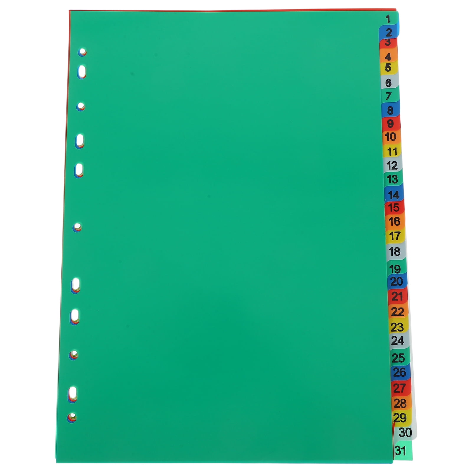 Raindrops 62Pcs Plastic Binder Dividers with Multicolor Tabs for ...