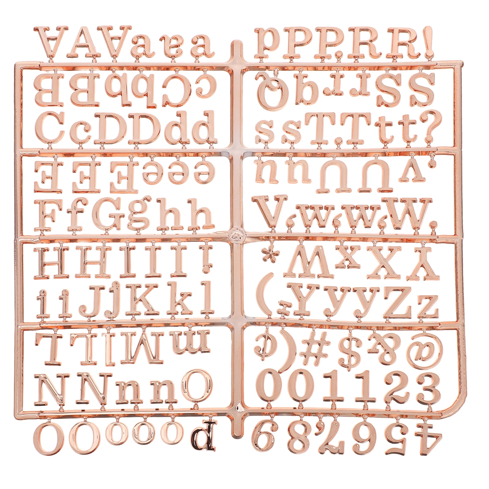 Raindrops Gold Felt Letter Board Letters and Symbols Plastic for DIY ...