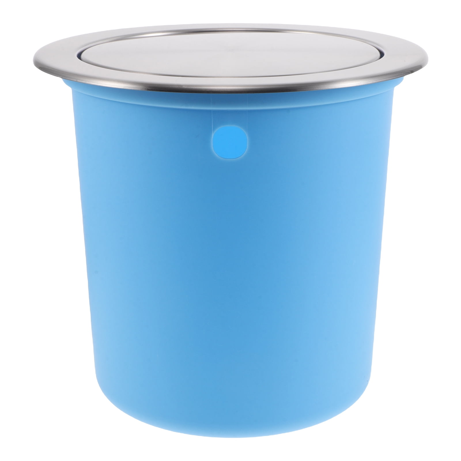 Raindrops Countertop Embedded Trash Can with Swing Lid for Kitchen and ...