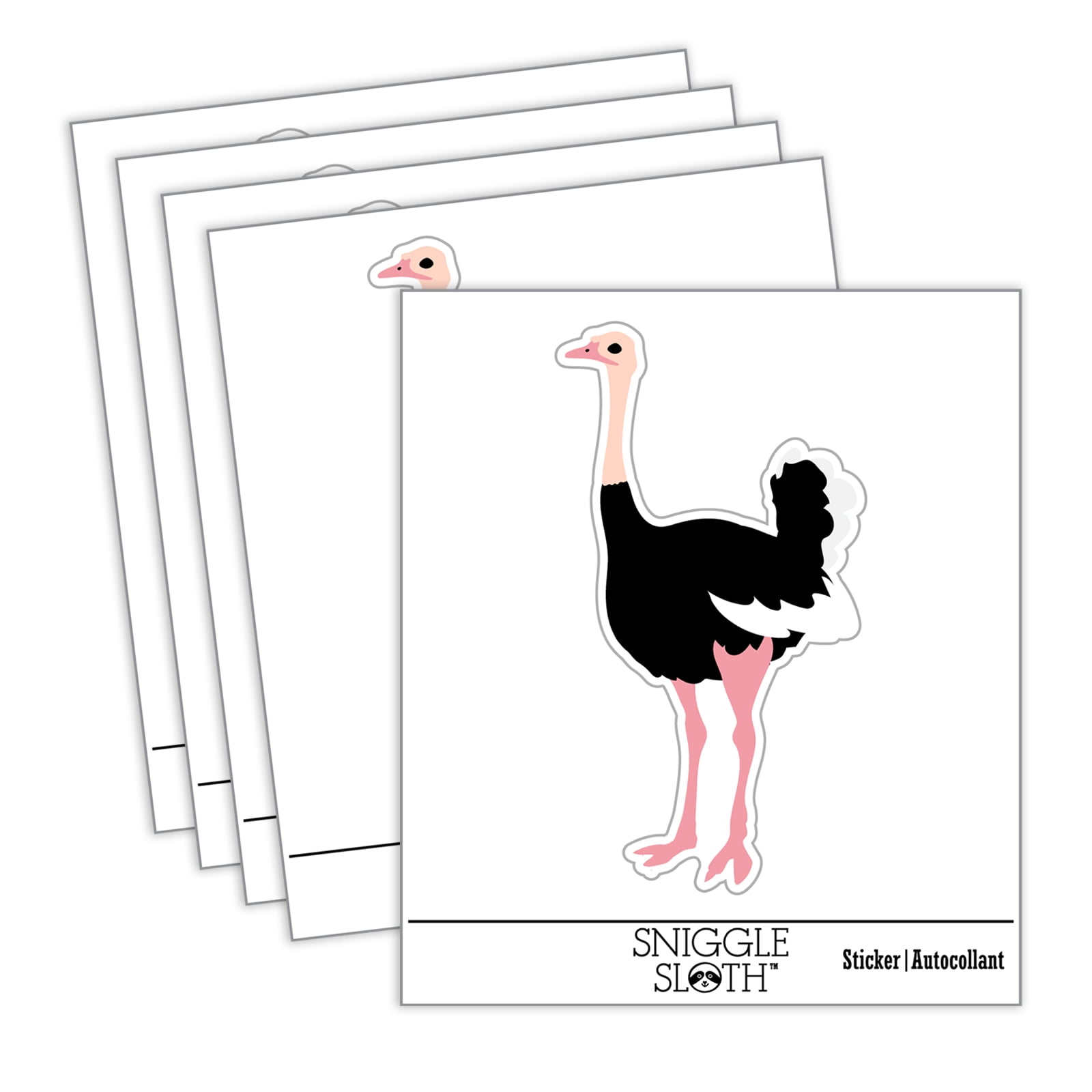 Ostrich Bird Solid Car Window Bumper Water Bottle Phone Tablet Laptop ...