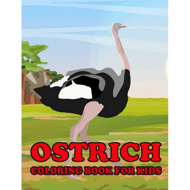 ostrich coloring book