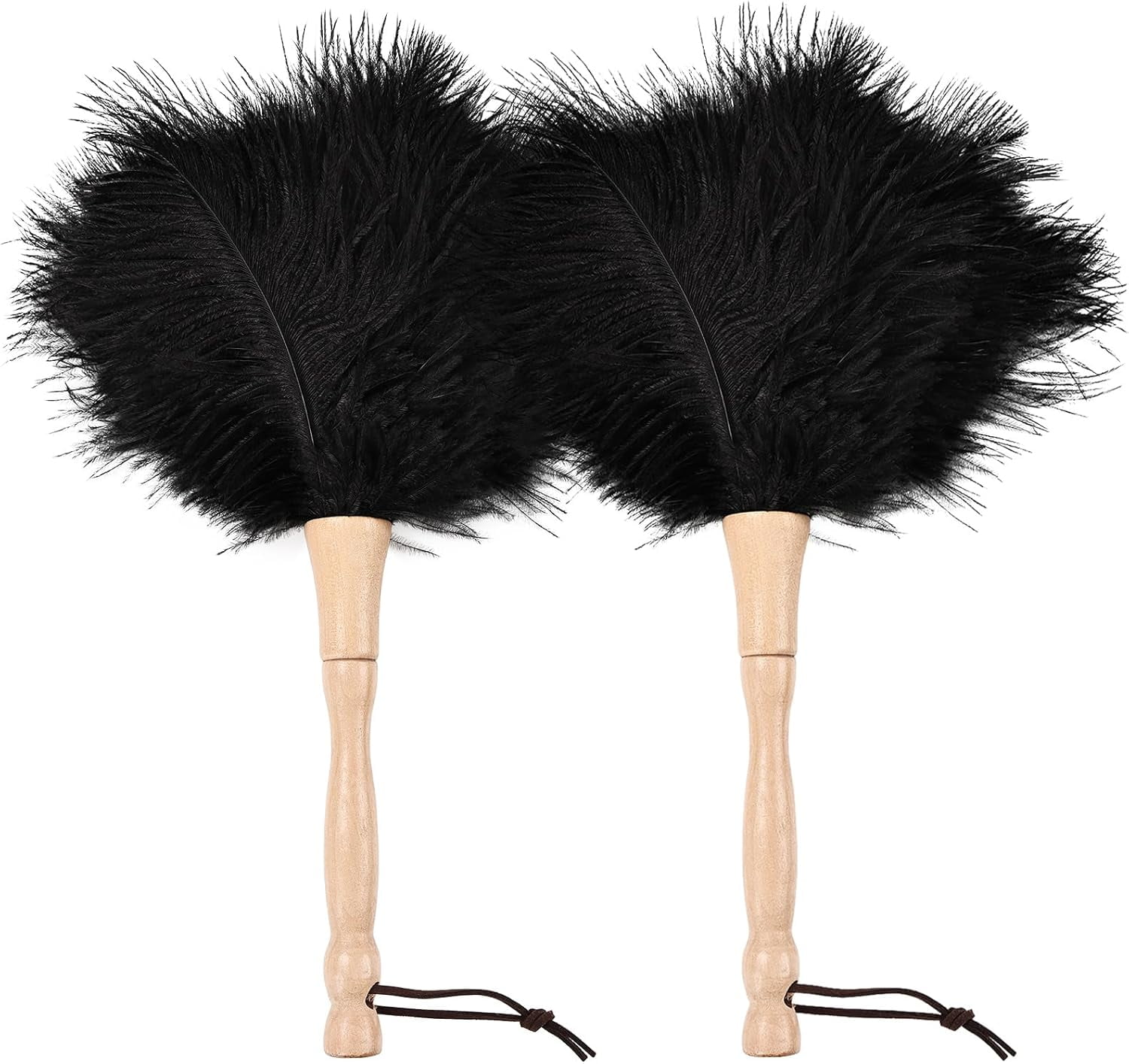 Ostrich Feather Duster 12 Inch Handheld Duster Supplies, Wooden Handle ...