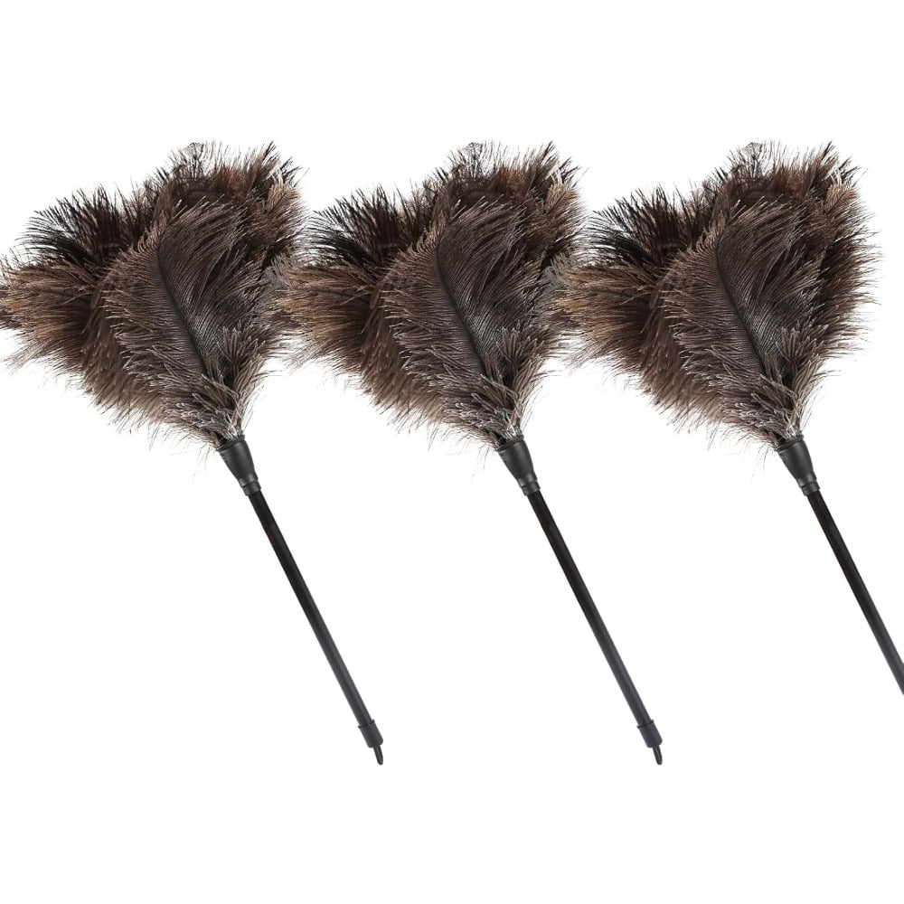 Ostrich Feather Duster 15 Inch Household Handheld Feather Dusters for ...
