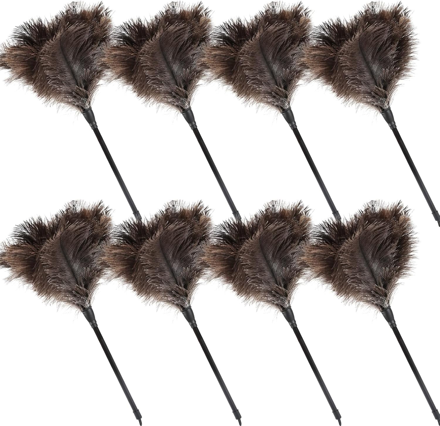 Ostrich Feather Duster 15Inch Natural Fluffy Handheld Feather Dusters ...