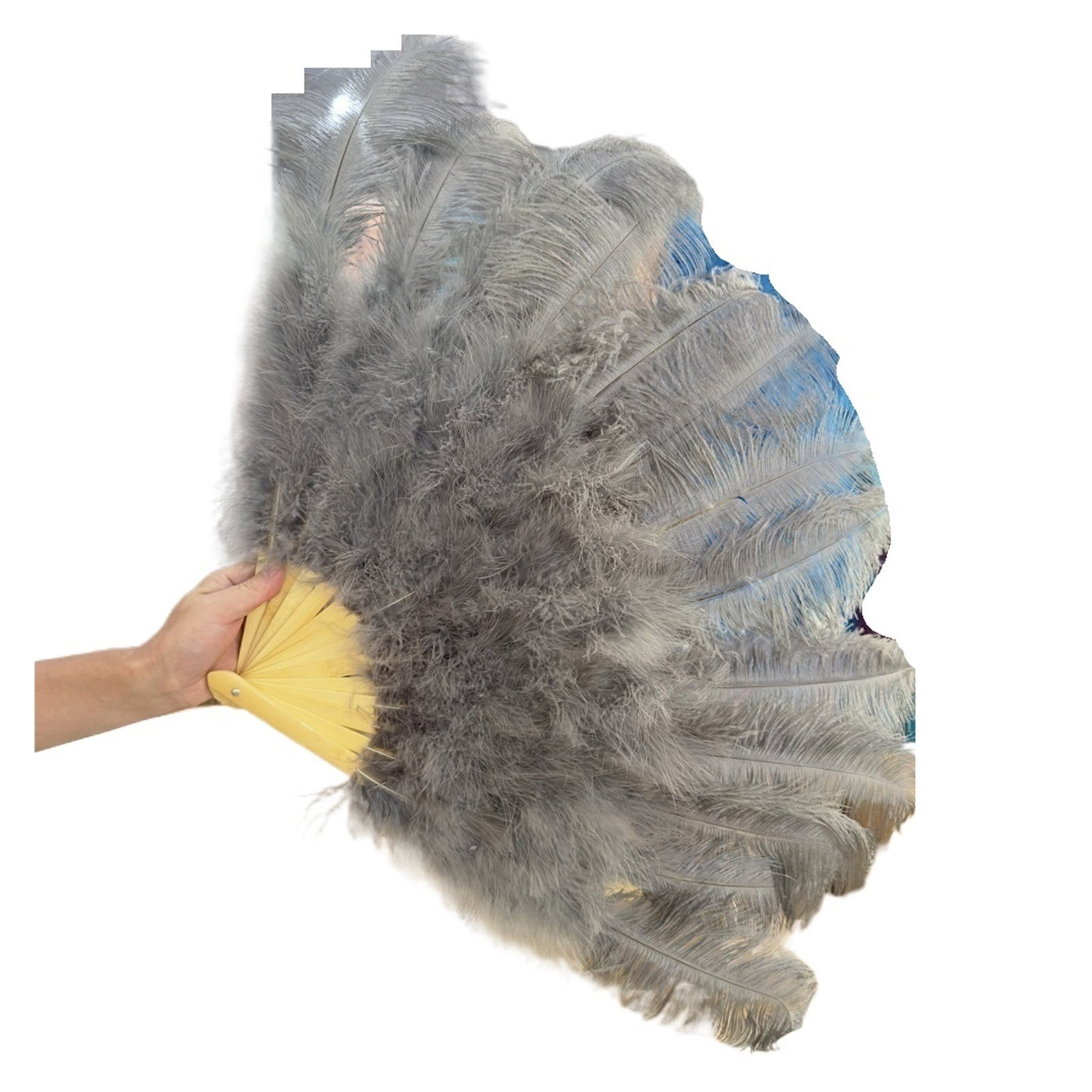 Ostrich Feather Fan Large Ostrich Feather Fans Feather Hand Fan ...