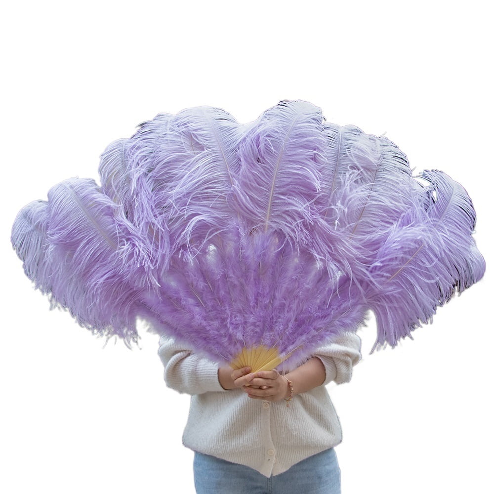 Ostrich Feather Fans Wedding Dance Party Turkey Feather Carnival ...