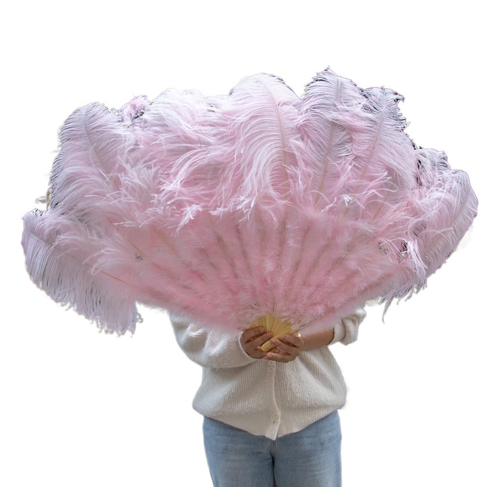 Ostrich Feather Fans Wedding Dance Party Turkey Feather Carnival ...