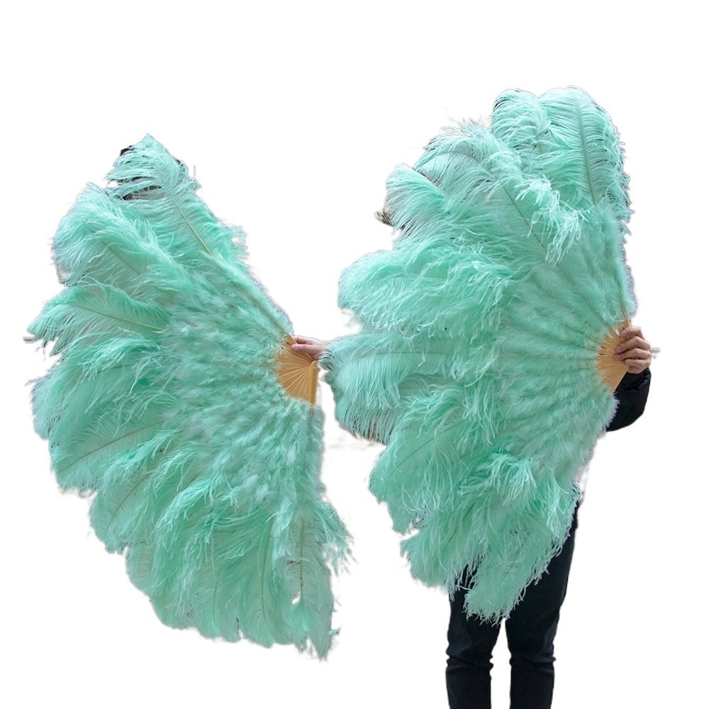 Ostrich Feather Fans Wedding Dance Party Turkey Feather Carnival ...