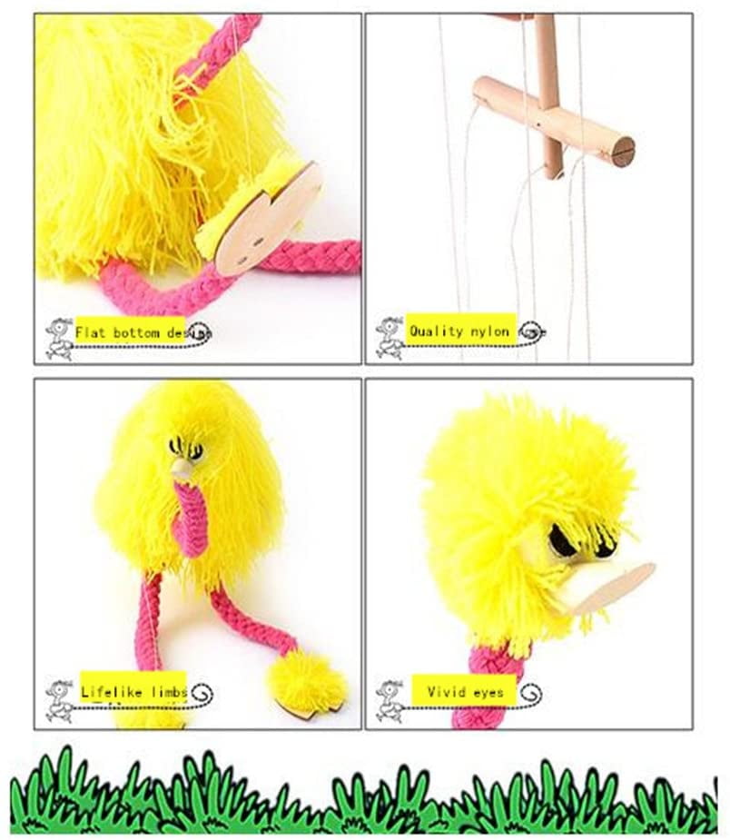 Ostrich Marionette Puppet,Ostrich String Puppet，Exercise Hand-Brain ...