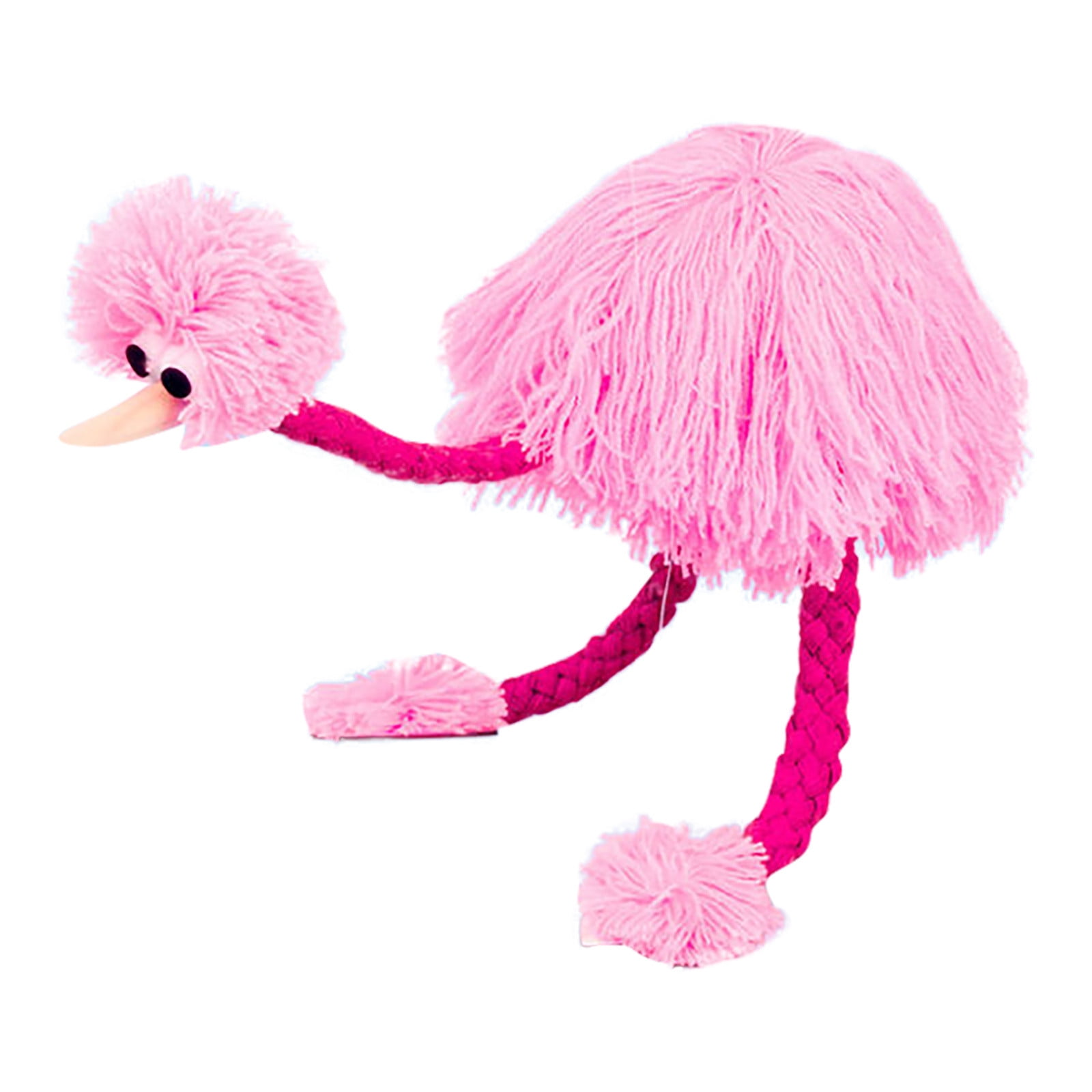 Ostrich Marionette String Puppet Interactive Toy Pink Bird Hand Puppet ...