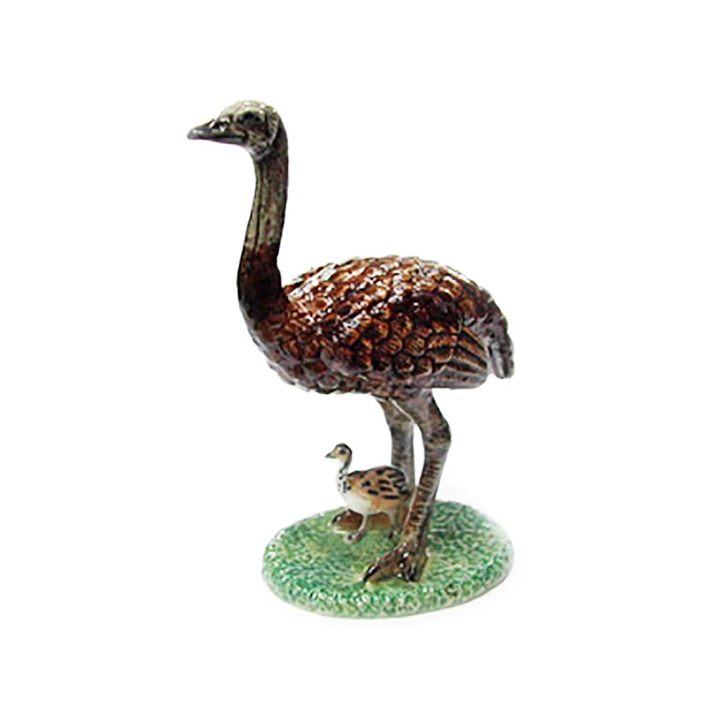 Ostrich Mom & Chick - miniature porcelain figurine - Walmart.com