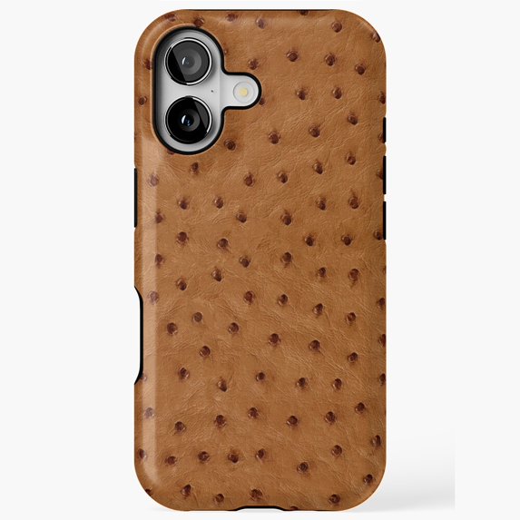 Ostrich Skin Texture Faux Leather Minimal Classic Pattern Case with ...