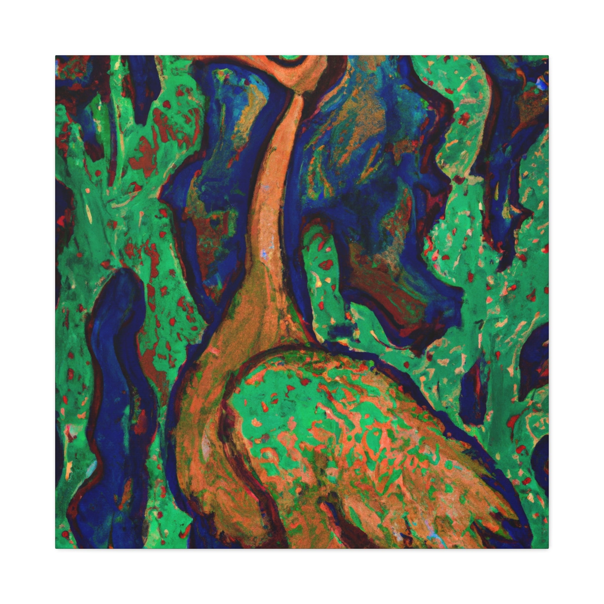 Ostrich in Baroque. - Canvas - Walmart.com