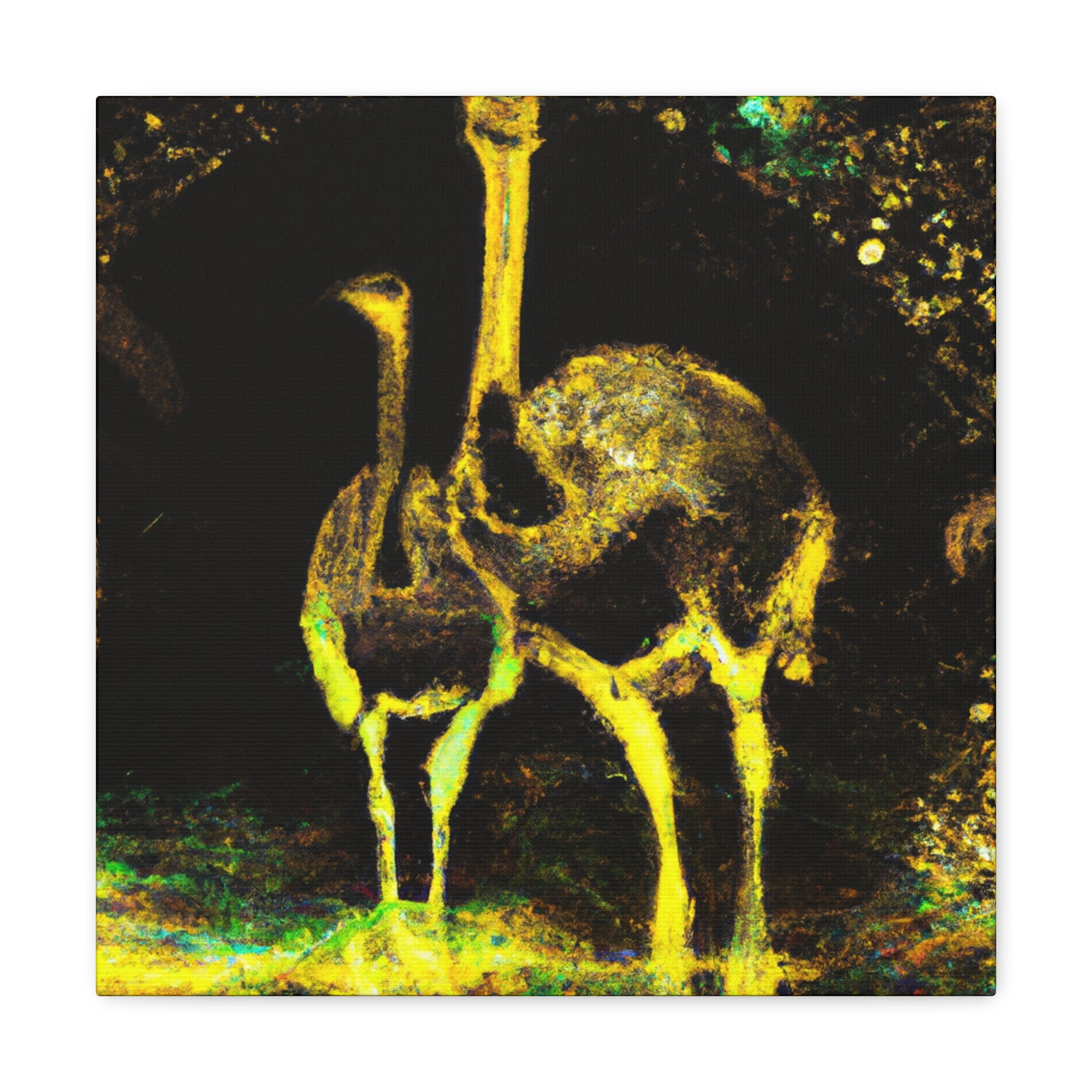 Ostrich in Grandeur - Canvas - Walmart.com