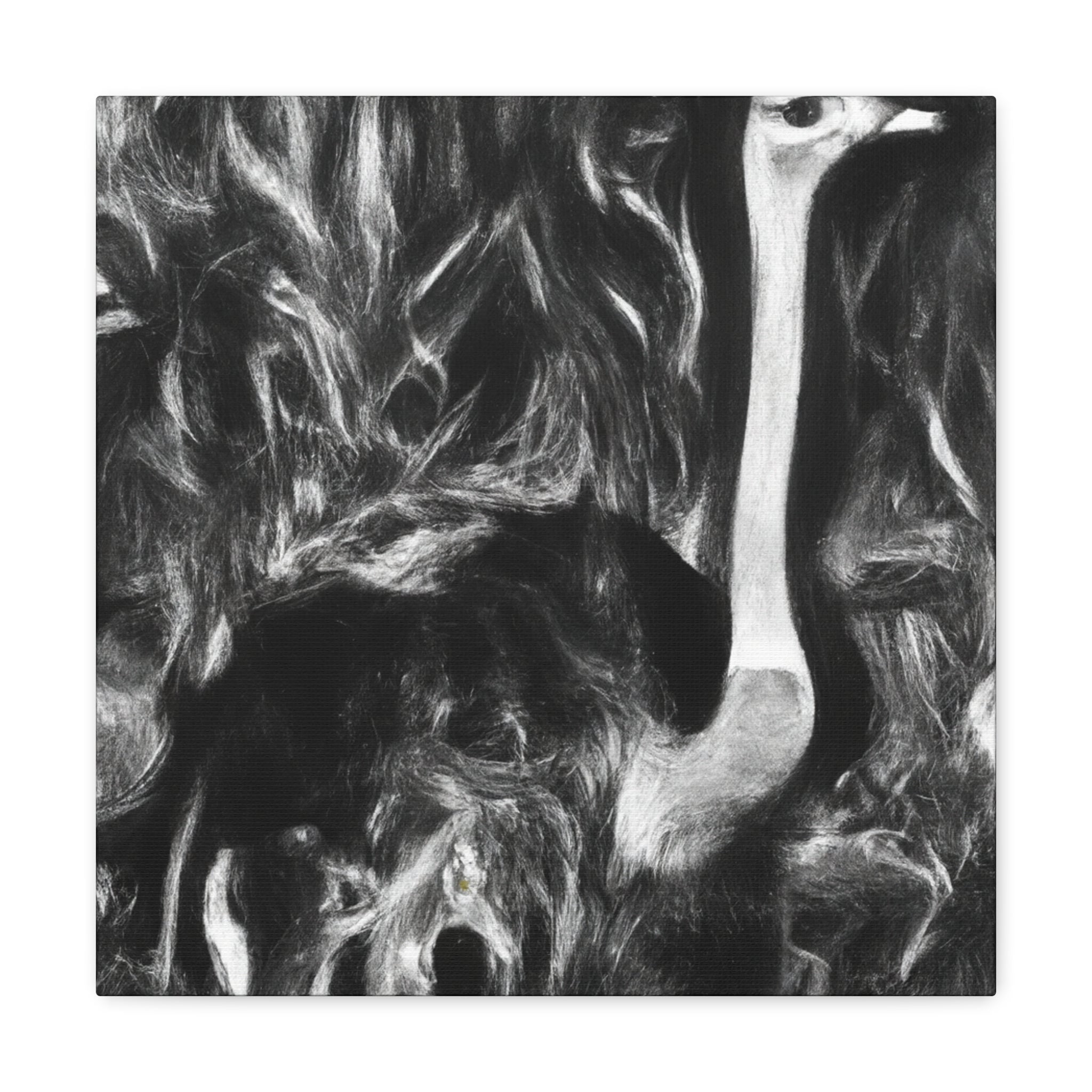 Ostrich in Impressionism - Canvas - Walmart.com