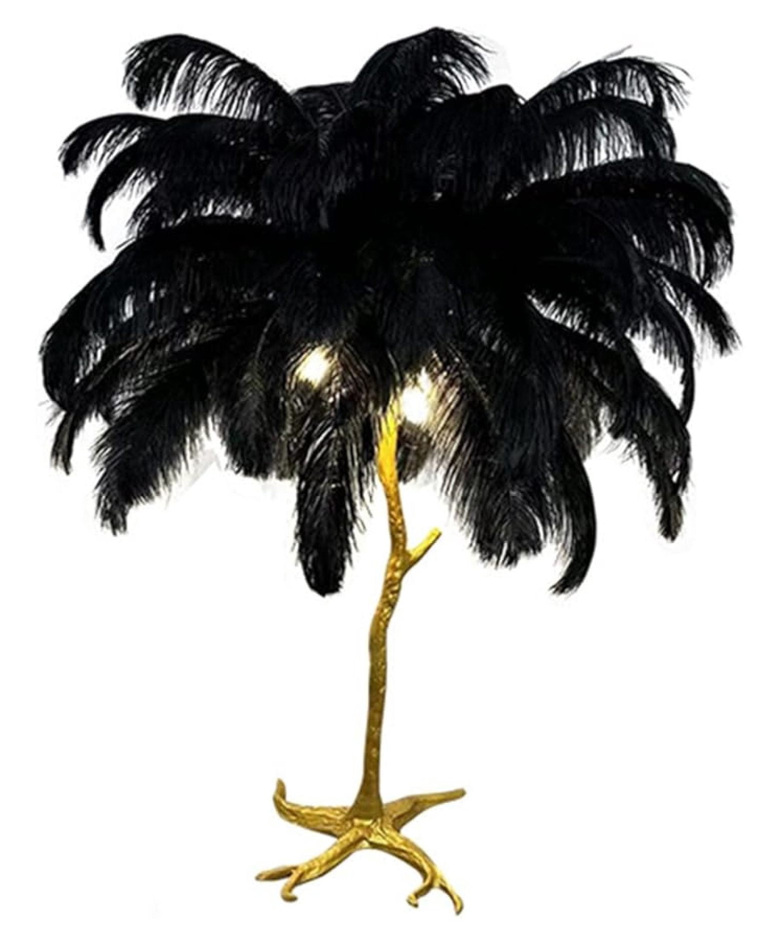 Ostrich lamp,Resin lamp with Natural Ostrich (Contains Light Sources ...