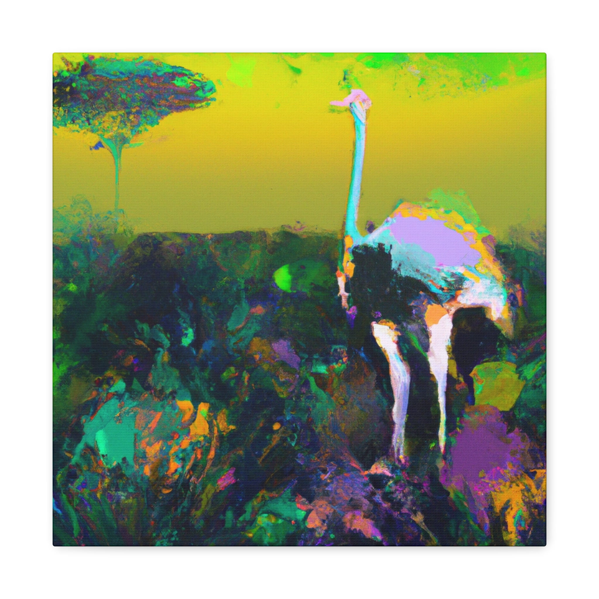 "Ostrich on the Savannah" - Canvas - Walmart.com