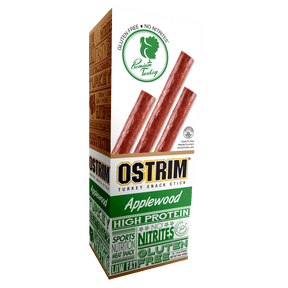 Ostrim Beef & Ostrich Snack Stick, BBQ, Pack of 10, 1.5 oz sticks ...