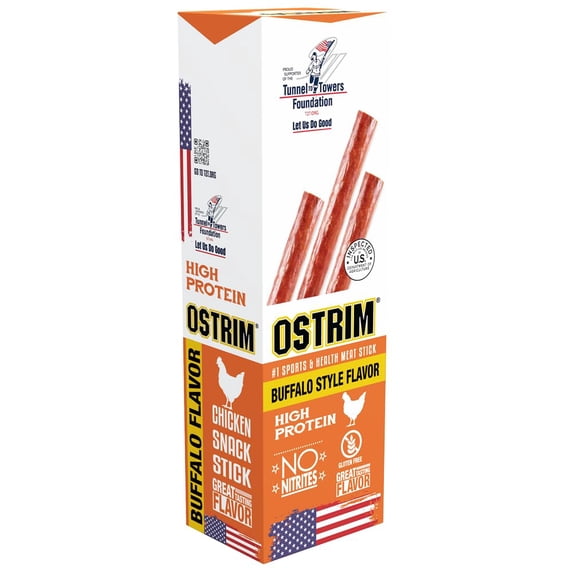 Ostrim Chicken Jerky Snack BCF26 Sticks-Buffalo Wing Flavor, 1.5 oz ...