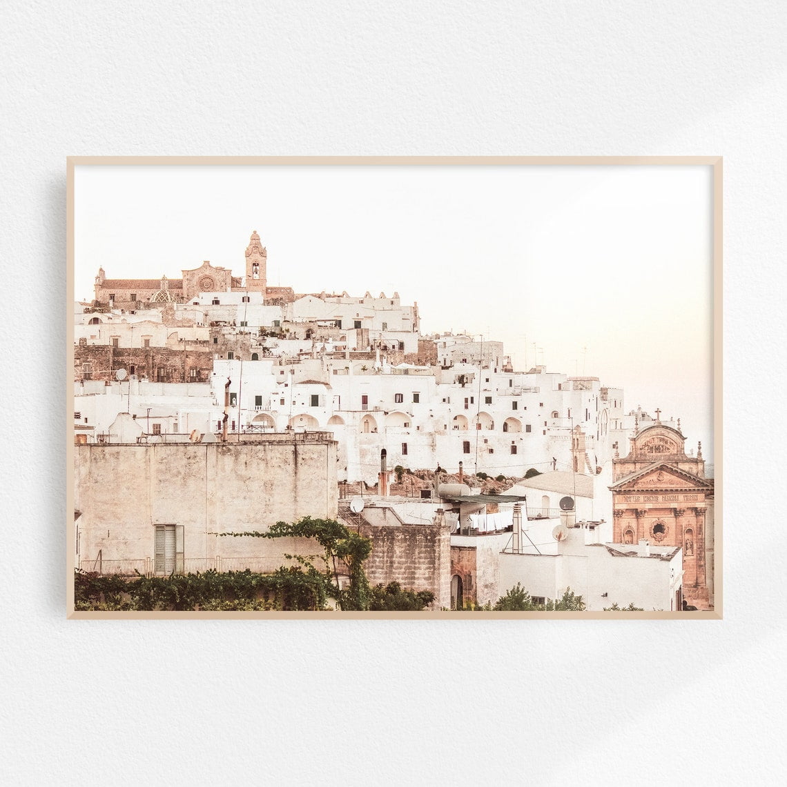 Ostuni Print Large Italy Print Neutral Wall Art Puglia Print Italy ...