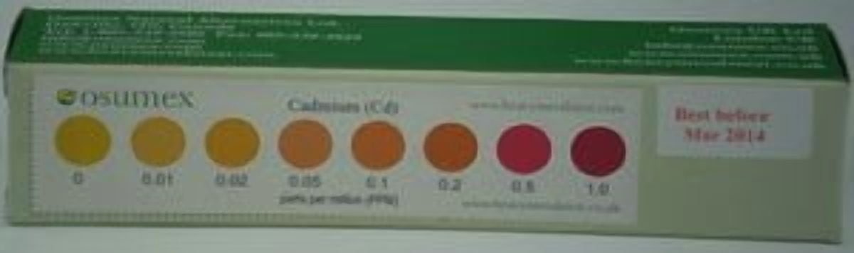 Osumex Heavy Metal Cadmium Test Kit for Water 1 Pack - Water Testing ...