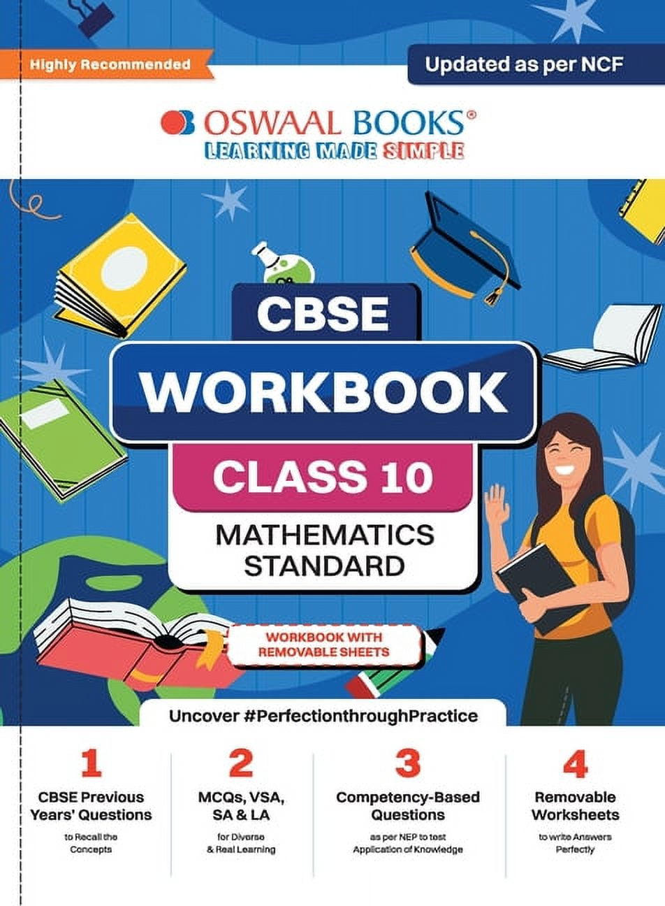 Oswaal CBSE Workbook Mathematics Class 10 Updated as per NCF For better ...