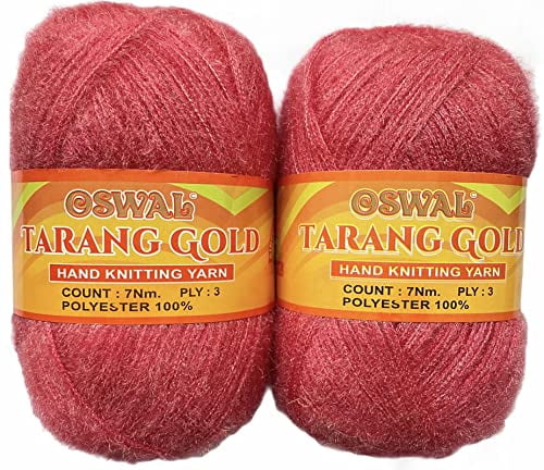 Oswal Tarang Gold Knitting Wool Yarn Soft Tarang Gold Feather Wool Ball ...