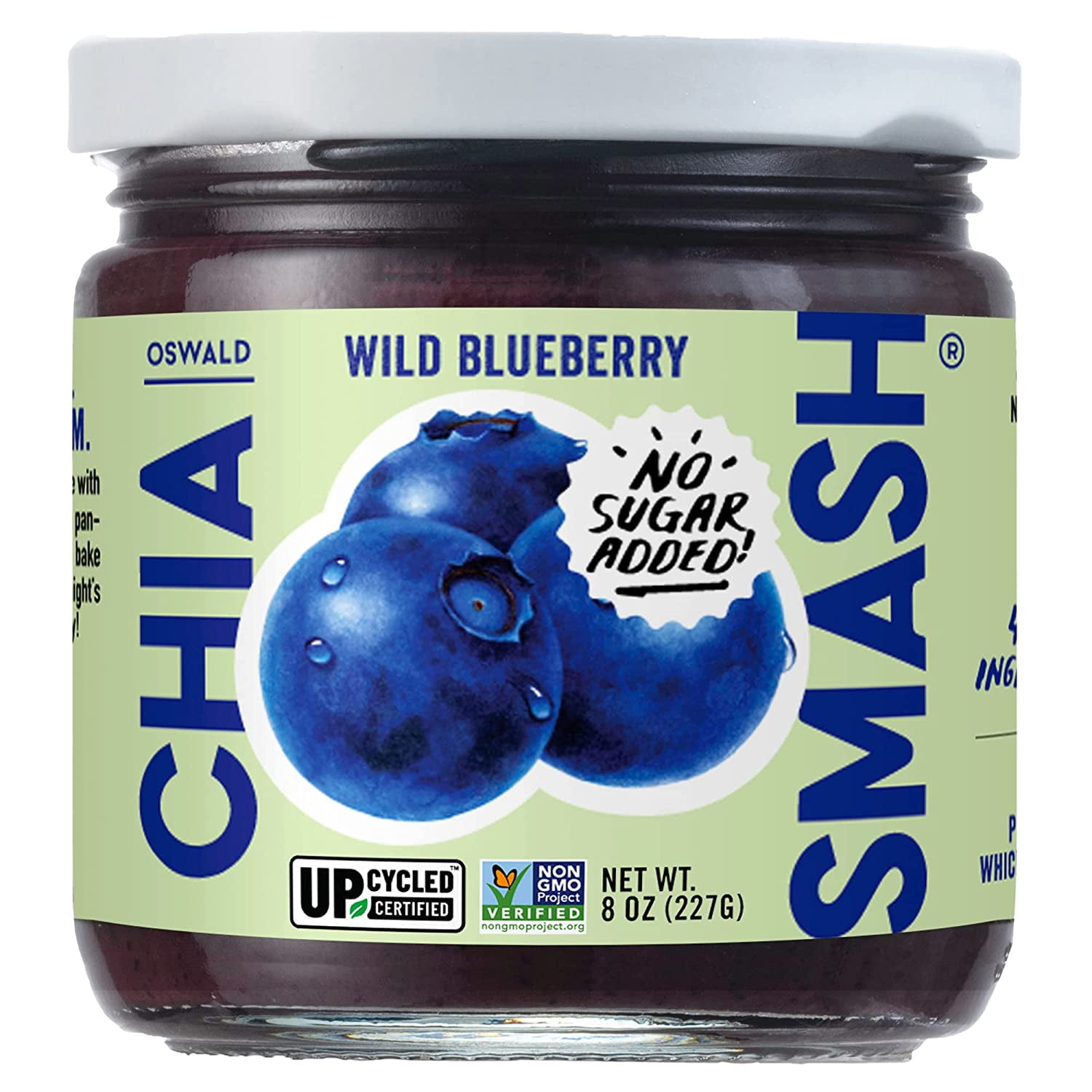 Oswald Chia Smash Wild Blueberry Jam, 8 Oz - Walmart.com